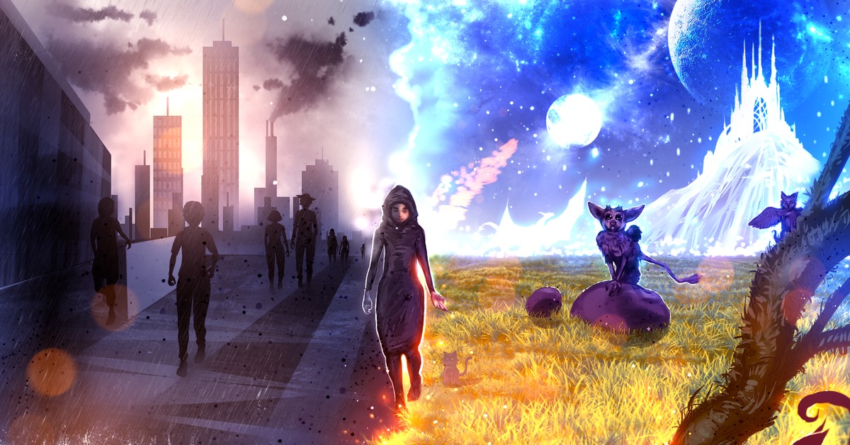 Art by ryky. Reality vs Dream. [DeviantArt] | Пикабу