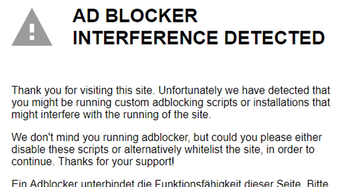 Блокируют доступ с ADBLOCK. | Пикабу