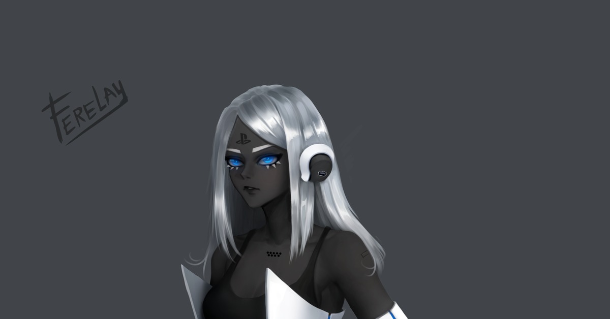 PS5-chan (хуманизация) | Пикабу