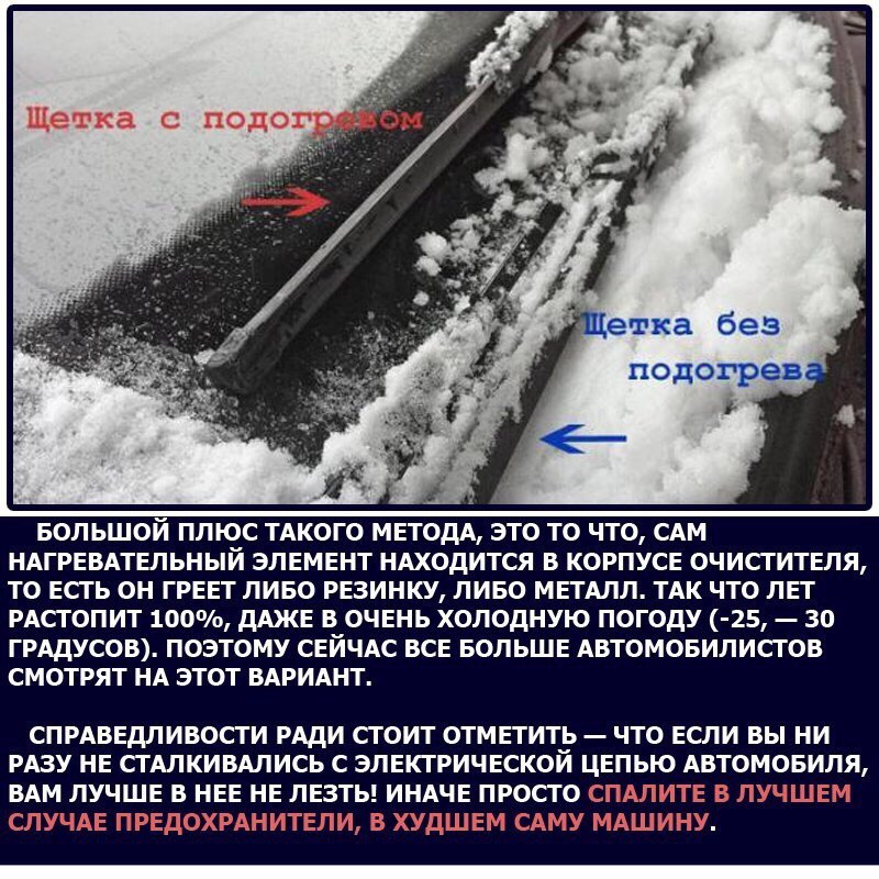 Обогрев дворников своими руками | Пикабу