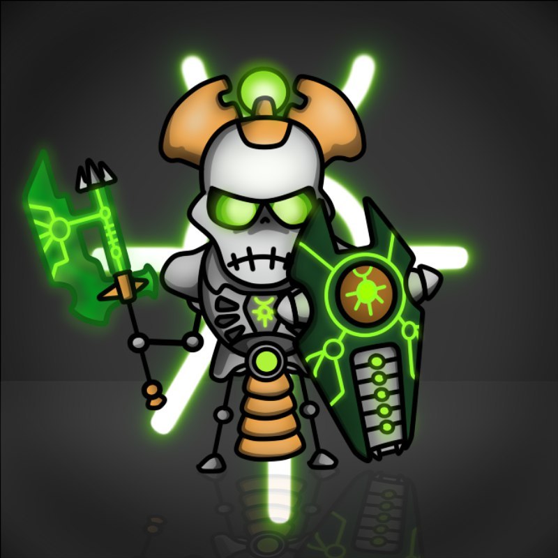Carbot style W40K Necrons | Пикабу