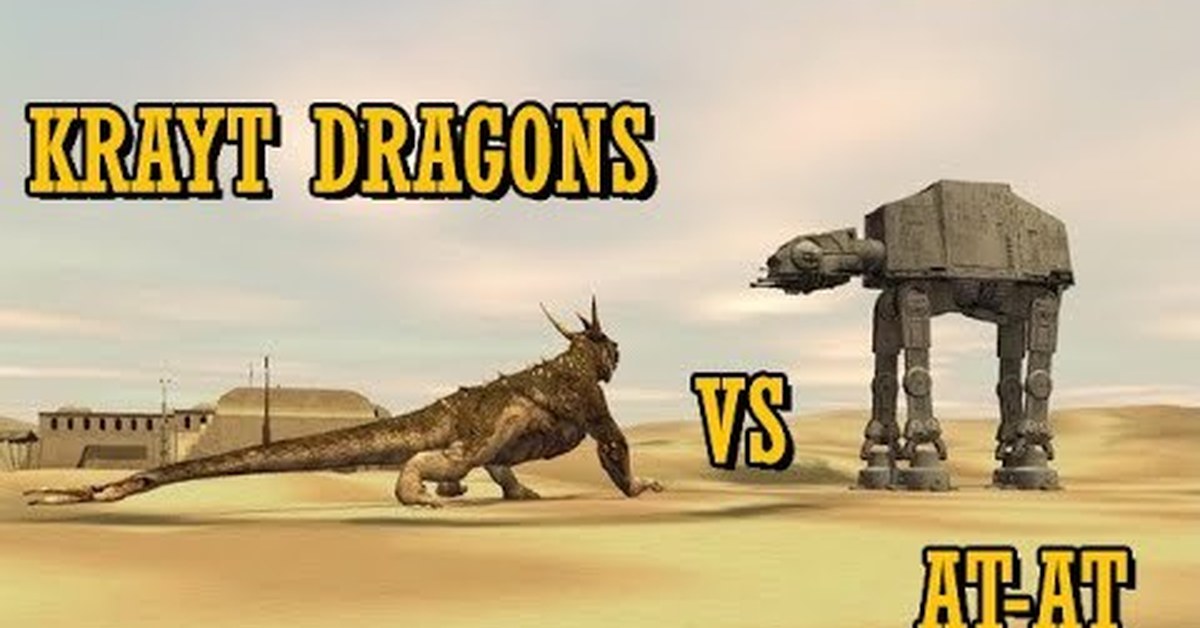 KRAYT DRAGONS VS AT-AT | Пикабу